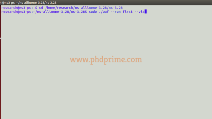 Keynotes of First.CC in ns3 | Execution of First.CC in ns-3.28