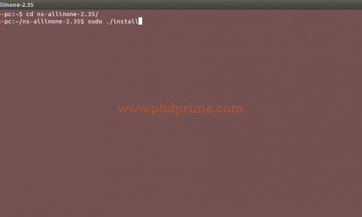 Process of Implementing Ns2 in Windows 10