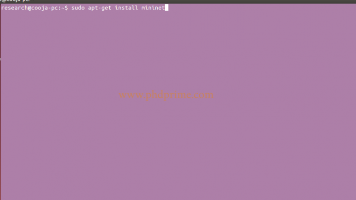 Installation of Mininet on Ubuntu