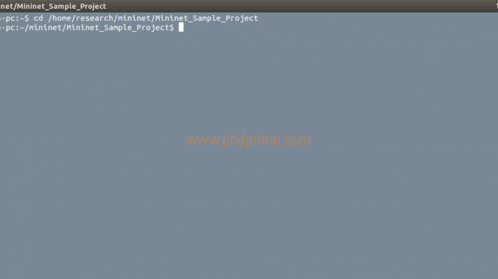 Procedure for Mininet installation