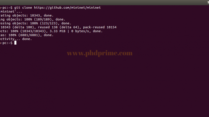 Steps to download Mininet