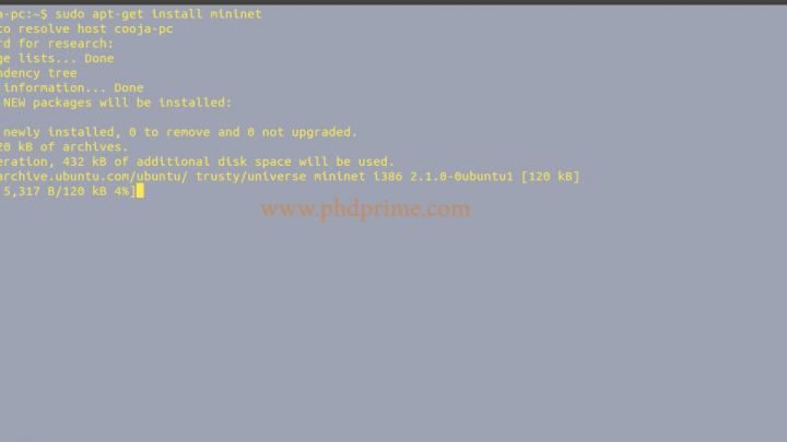 Installation of Mininet