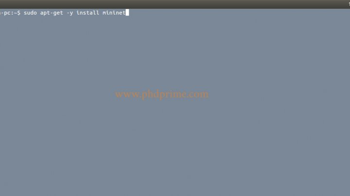 Procedure for Mininet installation