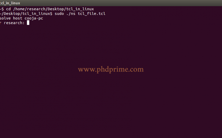 Process to run TCL file in Linux