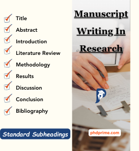 Manuscript Writing In Research Proposal